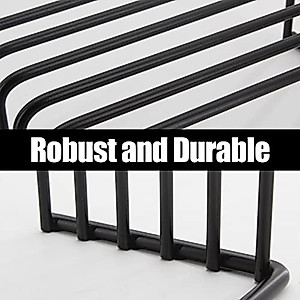 BYTEAIDREX Cutting Board Organizer(0.6 Inch Width Slots)，Cutting Board Holder Stand，Cutting Board Rack，Cutting Board Stand，Cutting Board Storage，Cookie Sheet，Bakeware Organizer Rack for Cabinet
