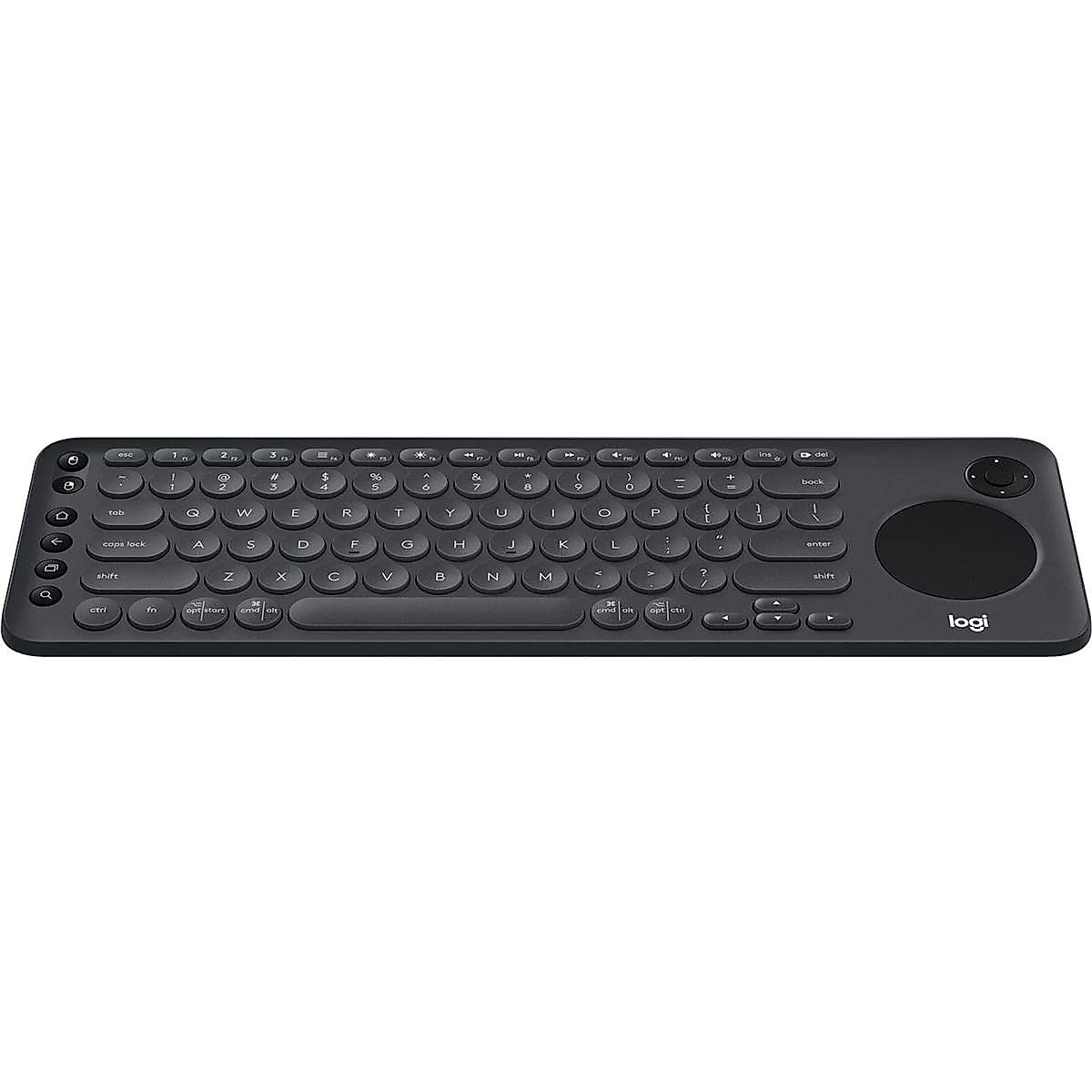 Logitech K600 TV - TV Keyboard with Integrated Touchpad and D-Pad Compatible with Smart TV - Graphite Black