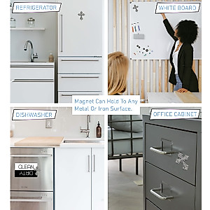 Aqua79 Fleur De Lis Sparkling Refrigerator Magnet - Silver Sparkling Charm Rhinestones Crystals, Cute Sparkly Cross Magnet for Kitchen Door Fridge, Cool Home and Office Novelty Decor - 2.75 Inch