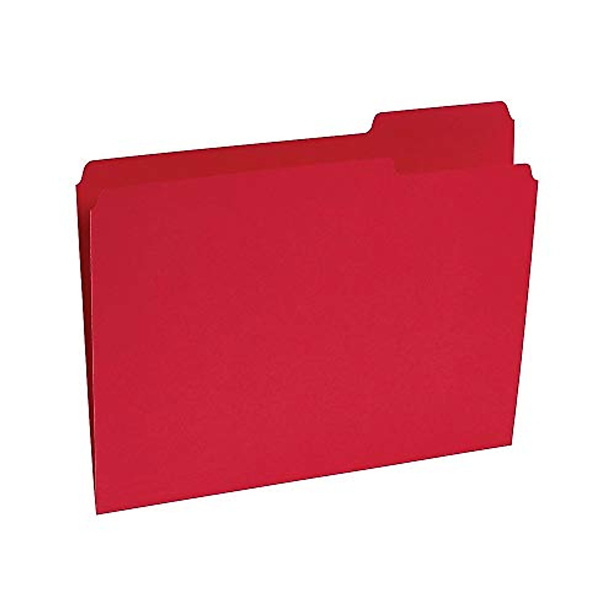 Staples 508978 Colored File Folders W/Reinforced Tabs Letter 3 Tab Red 100/Box
