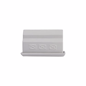 Creative Co-Op Matte Stoneware Barn Butter Dish Food Storage, 1 Pack, White