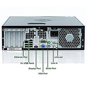 HP SFF Computer Desktop PC, Intel Core i5 Processor, 8GB Ram, 500GB Hard Drive, Wi-Fi & Bluetooth, 19 FHD LED Monitor, 1080P Webcam, Wireless Keyboard and Mouse, Windows 10 Pro (Renewed)