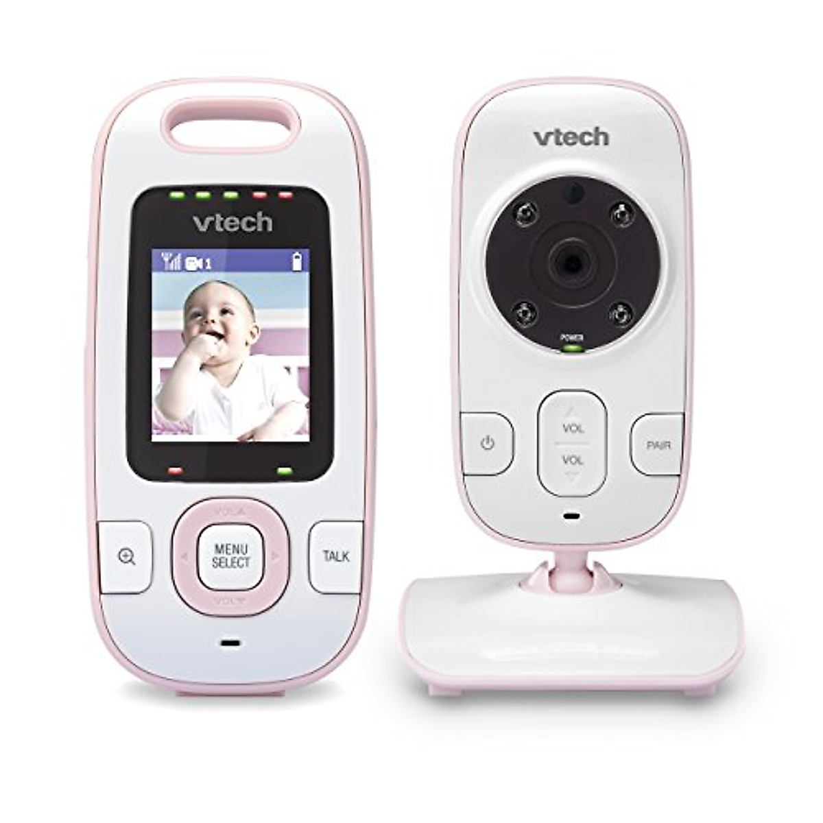 VTech BV73121PK Digital Video Baby Monitor with Full-Color and Automatic Night Vision, Pink