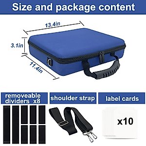 Lumus&Solem Extra Large Card Game Case for 2300-2500+ Cards, Suitable for The Expansion of C.A.H Game Cards and All Other Card Games (Blue)