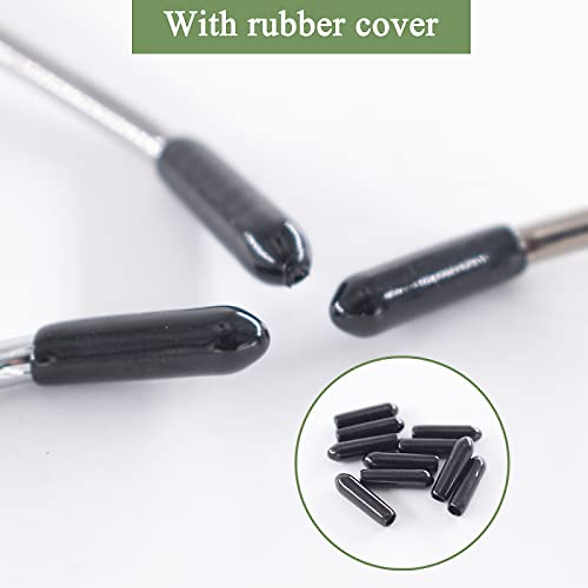 Cuyacili 30 pcs Pegboard Hook Round Hole Board Hook Wall Storage Rack Display Supermarket Snack Rack Kitchen Shelf Tool Storage Crafts Organizer Hook with Rubber Tipped(2inch/4inch/6inch)