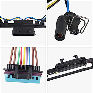 WMPHE Compatible with Powerstroke Diesel Valve Cover Gasket with Injector Glow Plug Harness Ford Truck 7.3L 1998 1999 2000 2001 2002 2003, OEM F81Z-6584-AA, F81Z-9D930-AB, 615-201