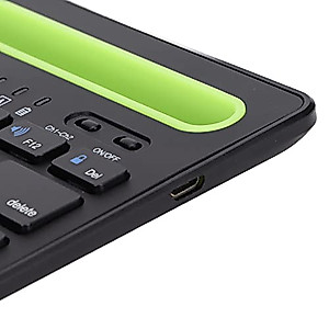 Ranvo Wireless Keyboard, 78 Keys PC Gaming Keyboards 2 Channel Type Multi System Compatibility with Bracket for Internet Cafe for Home for Office