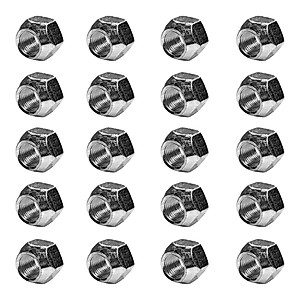 Twenty (20) 7/16-20 Zinc Plated Open End Acorn Lug Nuts | 3/4" Hex (BCP1075)