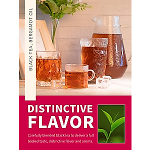 TeeLux Decaf Earl Grey Iced Tea Bags, Decaffeinated Black Tea Blended with Natural Bergamot, Smooth & Mellow, Family Size, 30 Count