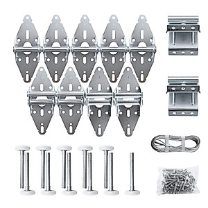 HOME MASTER HARDWARE Garage Door Hinge & Roller Tune Up Kit Garage Door Hardware Kit for 16 x 7 or 18 x 7 Door