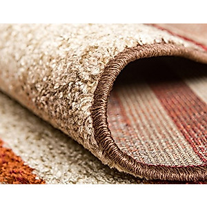 Unique Loom Autumn Collection Area Rug - Wheat (8' x 10' Rectangle, Multi/ Beige)