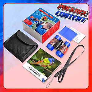 Binoculars Toys for Kids Ages 3-8: Spidolapse Outdoor Adventure Toy with Bird Watching Guide for 4 5 6 7 8 Year Old Boys Girls Easter Birthday Gifts Toddler Travel Camping Binoculars Toy Age 4-6