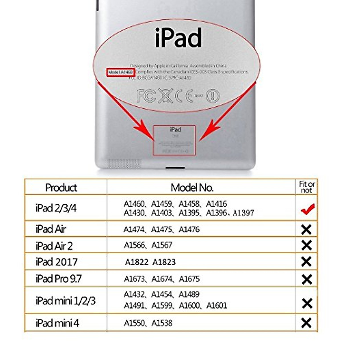 Fingic for iPad 4/3/2 Case - Rugged 3 in 1 Hybrid Heavy Duty Shock-Absorption Scratch-Resistant Protective Case, Gray/Black