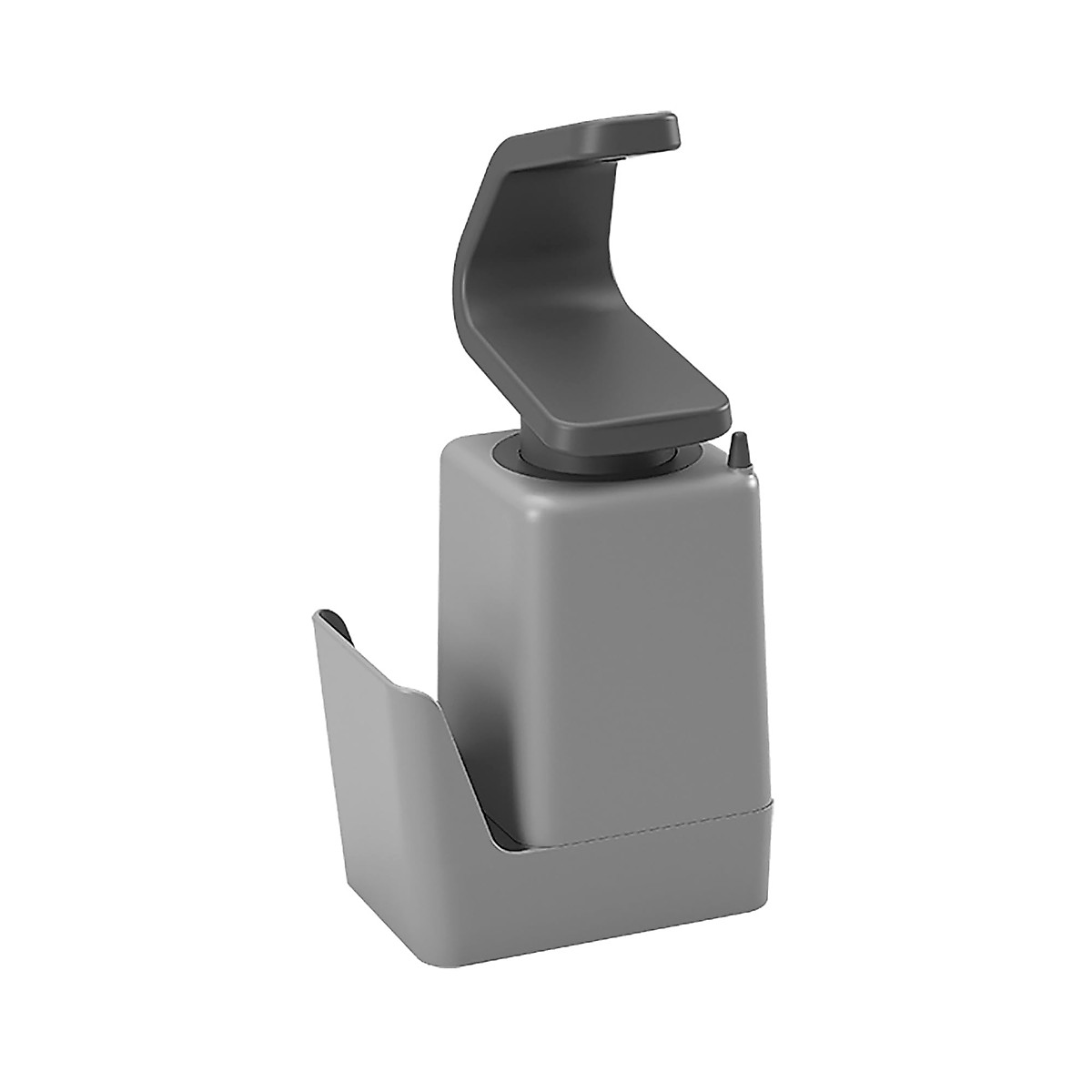 Metaltex Soap Dispenser for Sink, Grey, 11 x 8 x 22 cm