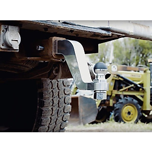 Alumistinger 3505 by Andersen Manufacturing Aluminum Ball Mount, 4" Drop Bar - 1" Shank Hole