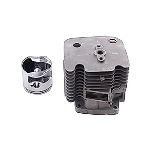 MOFANS 51mm Bore Piston 577424001 Assembled Cylinder Top End Rebuild Kit Fit for Redmax EBZ8500 EBZ8500RH Backpack Blowers