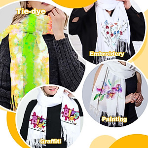 Vodolo White Thing for Tie Dye,3 PCS Tie Dye Kits for Adults Kids Women Large Groups,Cotton Things Items To Tie Dye Party Supplies