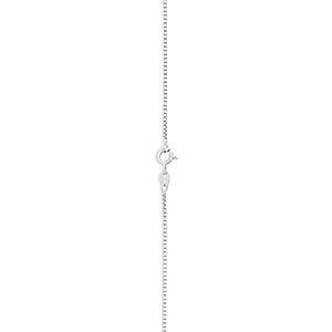 Amazon Essentials Sterling Silver 1.2mm Box Chain 18", Sterling Silver (previously Amazon Collection)