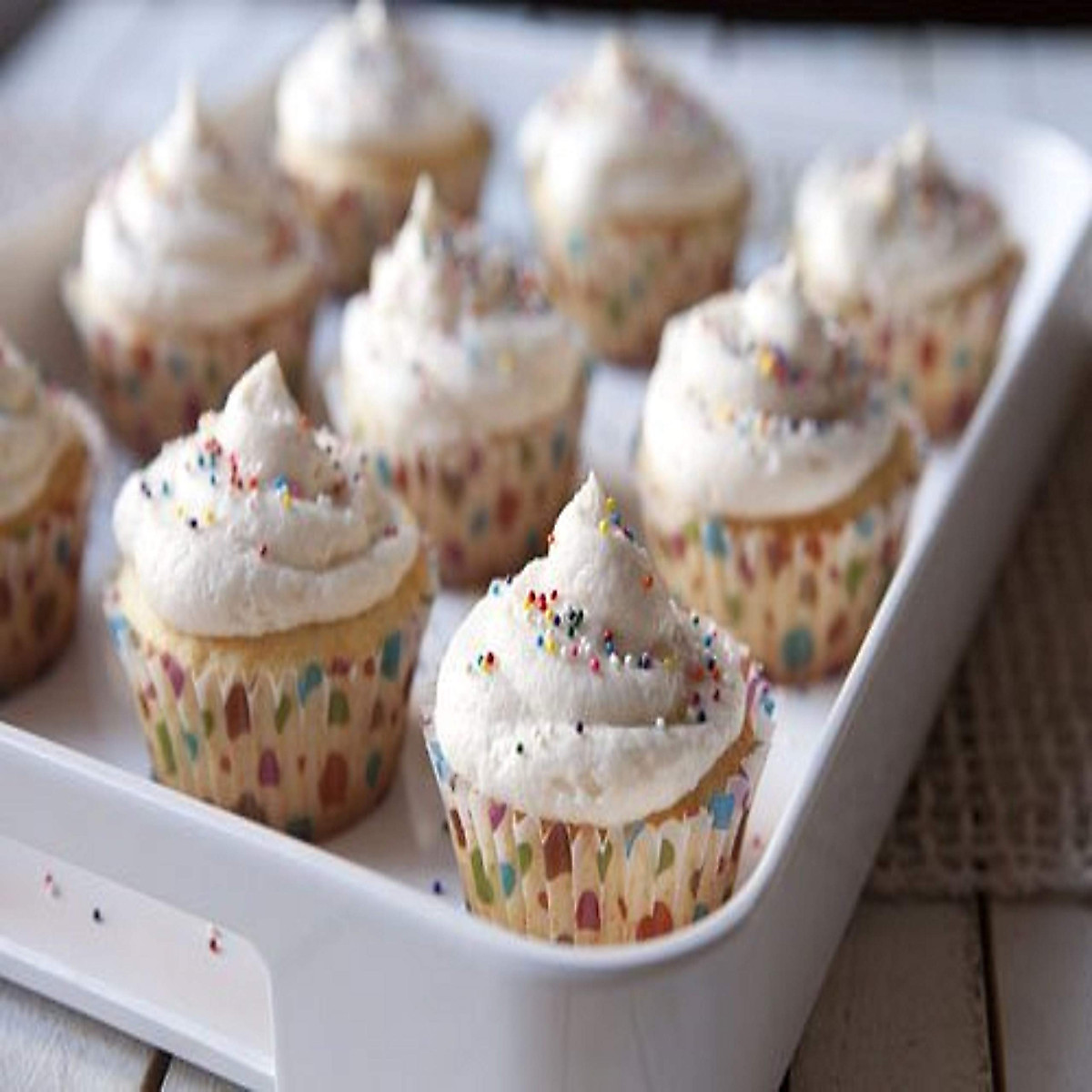 Zak Designs 21in x 13.5in Large Gallery Serving Tray - BPA-free, Eggshell White GL