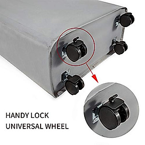 ZERO JET LAG 45L Large Slim Rolling On Wheels Laundry Hamper Basket Tall Dirty Clothes Hamper Clothes Storage Basket Standable Corner Handy Bin Hamper Basket 15×8×22" (22 Inches,Grey)