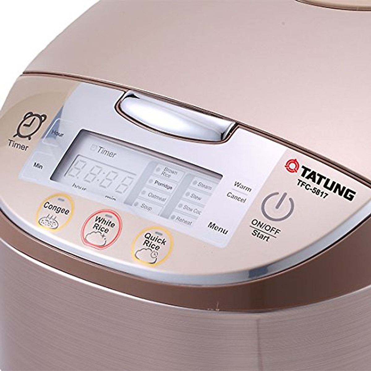 Tatung TFC-5817 Micom Fuzzy Logic Multi-Cooker and Rice Cooker, Champagne