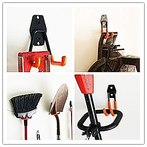 CoolYeah Steel Garage Storage Utility Double Hooks, Heavy Duty for Organizing Power Tools,Small U Hooks (pack of 6, 2 × 2.8 × 4.2 inches)