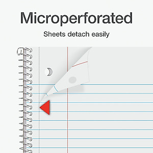 Oxford Spiral Notebook 12 Pack, Bulk College Ruled Spiral Notebooks for School, 1 Subject Journal For School, Wide Ruled Paper, 8 x 10-1/2 Inch, Blue Covers, 70 Perforated Lined Sheets (65218)
