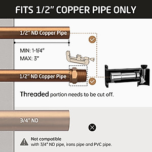 All Metal Tub Spout with Diverter, KES 5-3/8 Inch Bath Tub Faucet Replacement with Stainless Steel Extension Nipple, Black Shower Slip-on Bathtub Faucet for 1/2 Inch Copper Pipe, PTSN300-BK