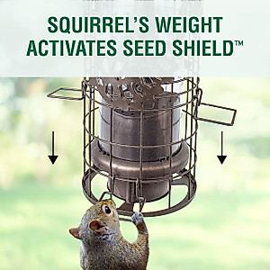 Perky-Pet SBG101 Squirrel Off Max Pinecone Bird Feeder with Flexports – 1.75 lb Capacity