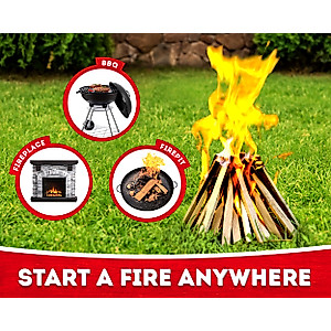Zorestar Grillers Kindling Wood Sticks (500pc) Fire Starter Firewood for Campfires Fireplace Fire Starters For Wood Stove & Bonfires 100% Natural firestarters from Oak 17.5 lbs Easy & Safe for Camping