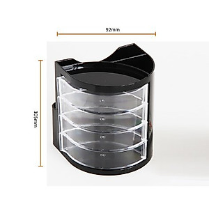 Chris-Wang 1Pc Multifunctional Plastic Desktop Pen Holder, Desk Storage Organizers Case for Pencil/Rubber/Binder Clips/Paperclips/Memo Notes/Stationery/Office Suplise