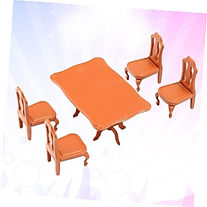 Totority 2 Sets Kids Resin Table and Chairs Child Mini