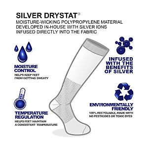 Vitalsox Standard Patented Graduated Compression VT0616 (2 Pack), Black 2-Pair, Large