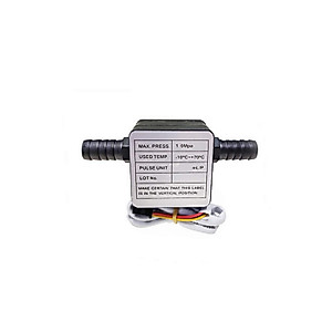 GREDIA 3/8" Oil Flow Sensor High Density Liquid Food-Grade Switch Hall Effect Flowmeter Fluid Meter Gear Counter Connect Hosepipe 5-600L/H for Fuel Gasoline Diesel Milk Detergent Water