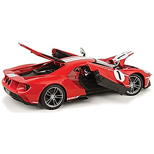Maisto 2017 Ford GT #1 Red Heritage Special Edition 1/18 Diecast Model Car 31384