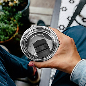 XccMe Replacement Magnetic Lid Slider,Replacement Magnetic Push Block,Compatible Universal Replacement for Sliding Lids,for yeti Magnetic Lid 10 oz, 20 oz,30 oz (2 PACK, Black)