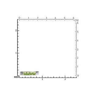 Silvershake Natural Peridot White Gold Plated 925 Sterling Silver Journey Stack Stackable Ring Size 7