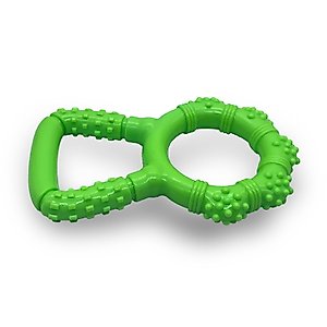 KITIVIALA Tug of War Dog Toy, Interactive Dog Pull Toys, Adult and Puppy Teething Toy, Tough Chew Toy for Small Medium Large Dogs, Rubber, Lightweight, Comfortable Grip (Green)