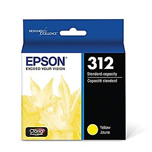 EPSON T312 Claria Photo HD -Ink Standard Capacity Yellow -Cartridge (T312420-S) for select Epson Expression Photo Printers