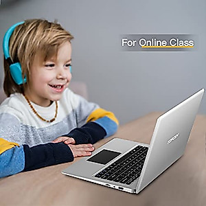 TOPOSH PC Laptop, Windows 10 Computer,14 Inch, 6GB RAM + 64GB SSD, Intel Celeron N3350, Dual-Core 1.1 GHz Graphics, WiFi Bluetooth-Silver