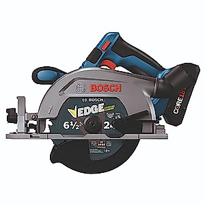 BOSCH GKS18V-22LB25 18V Brushless Blade-Left 6-1/2 In. Circular Saw Kit with (2) CORE18V 4 Ah Advanced Power Batteries