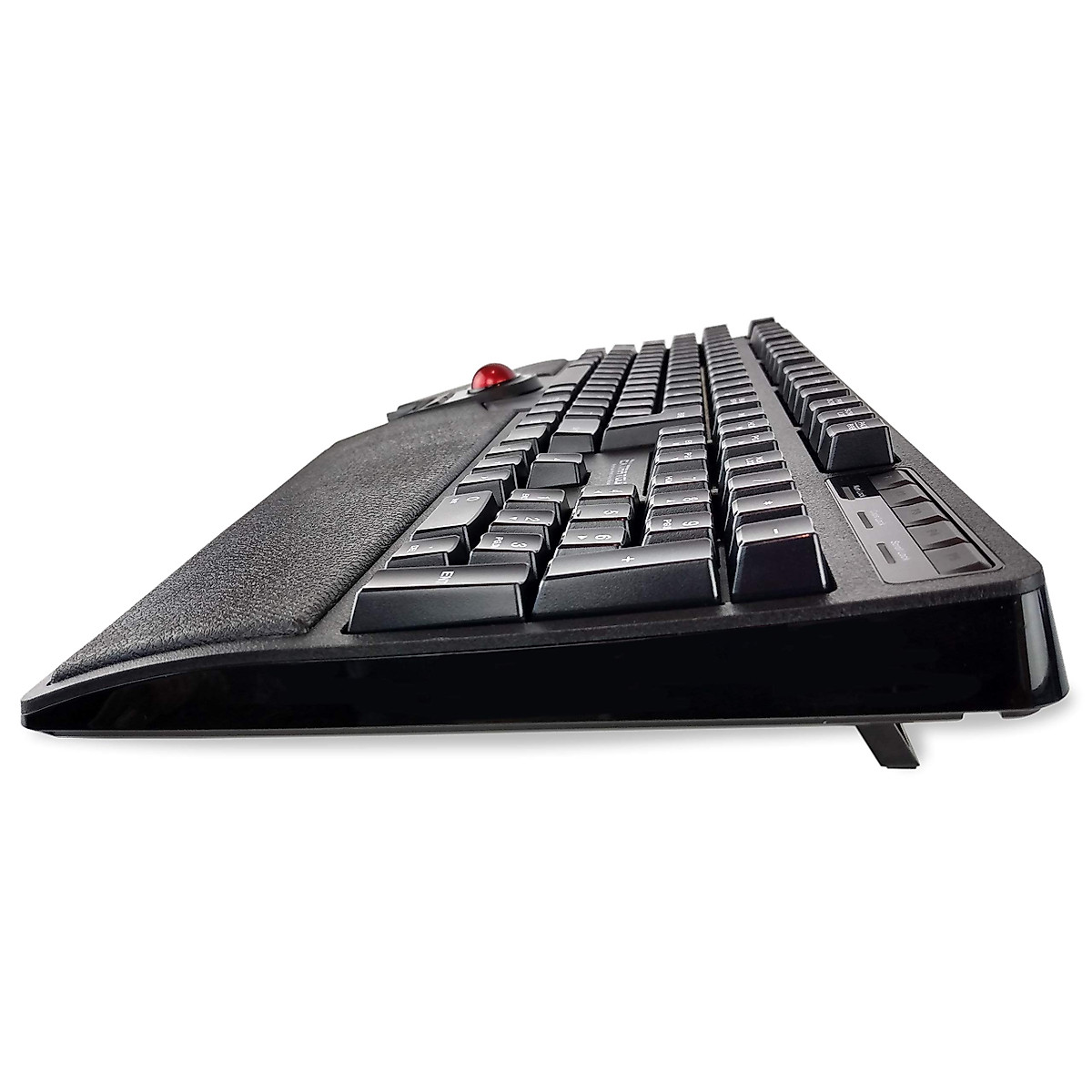 ELECOM Japanese Layout Wired Keyboard with Built-in Trackball & Scroll Wheel, Pointing and Scrolling Feature, Precise Control, for Gaming, Ergonomic Comfort, Windows Mac (TK-TB01UMBK)