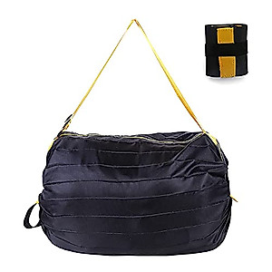 Zagxuade Reusable Grocery Shopping Bags Polyester Material, One-shoulder Portable Shopping Bags, Eco Friendly Foldable ShoppingTote with Zipper （3pcs）