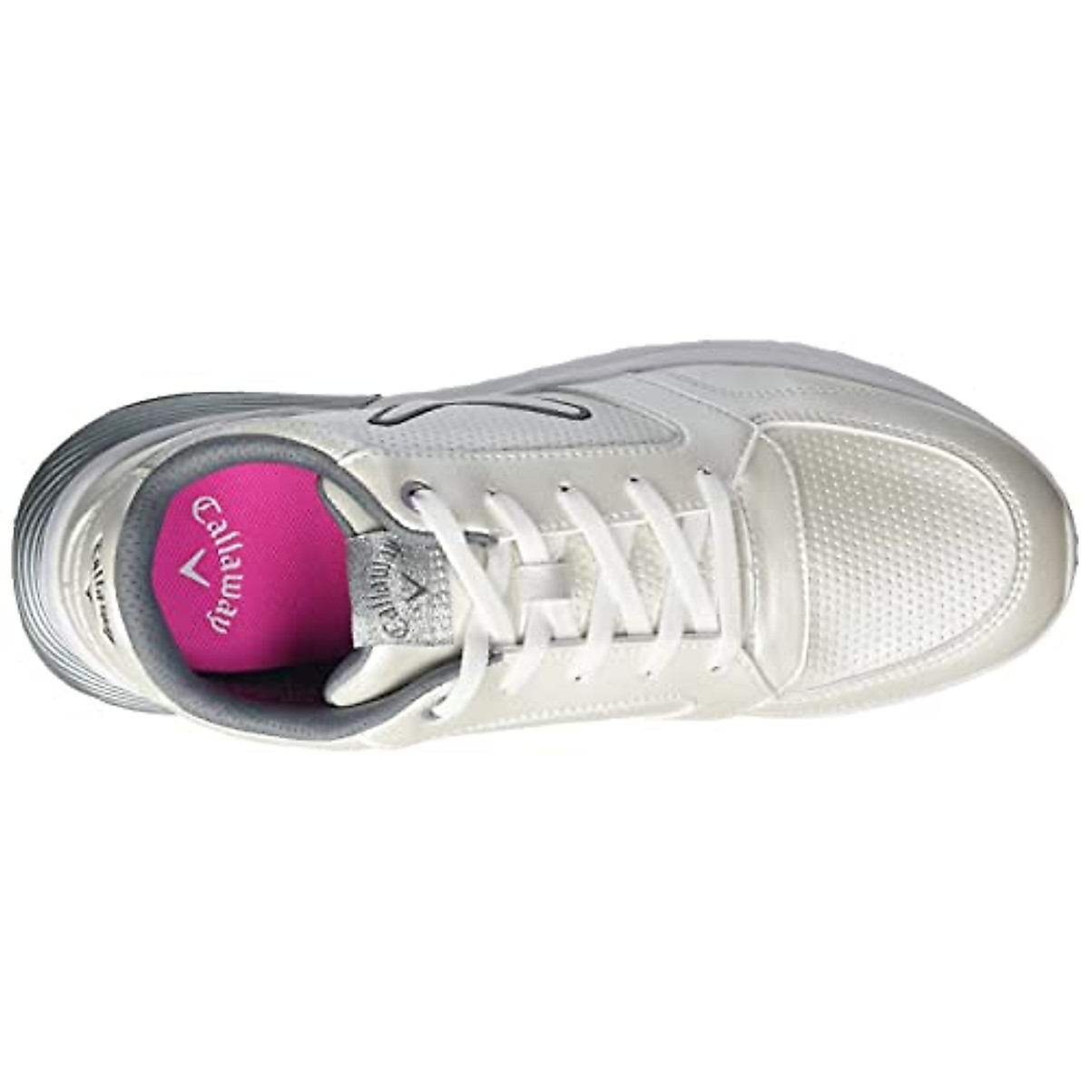 Callaway Women's Golf Shoe, White Grey, 4.5 UK Wide