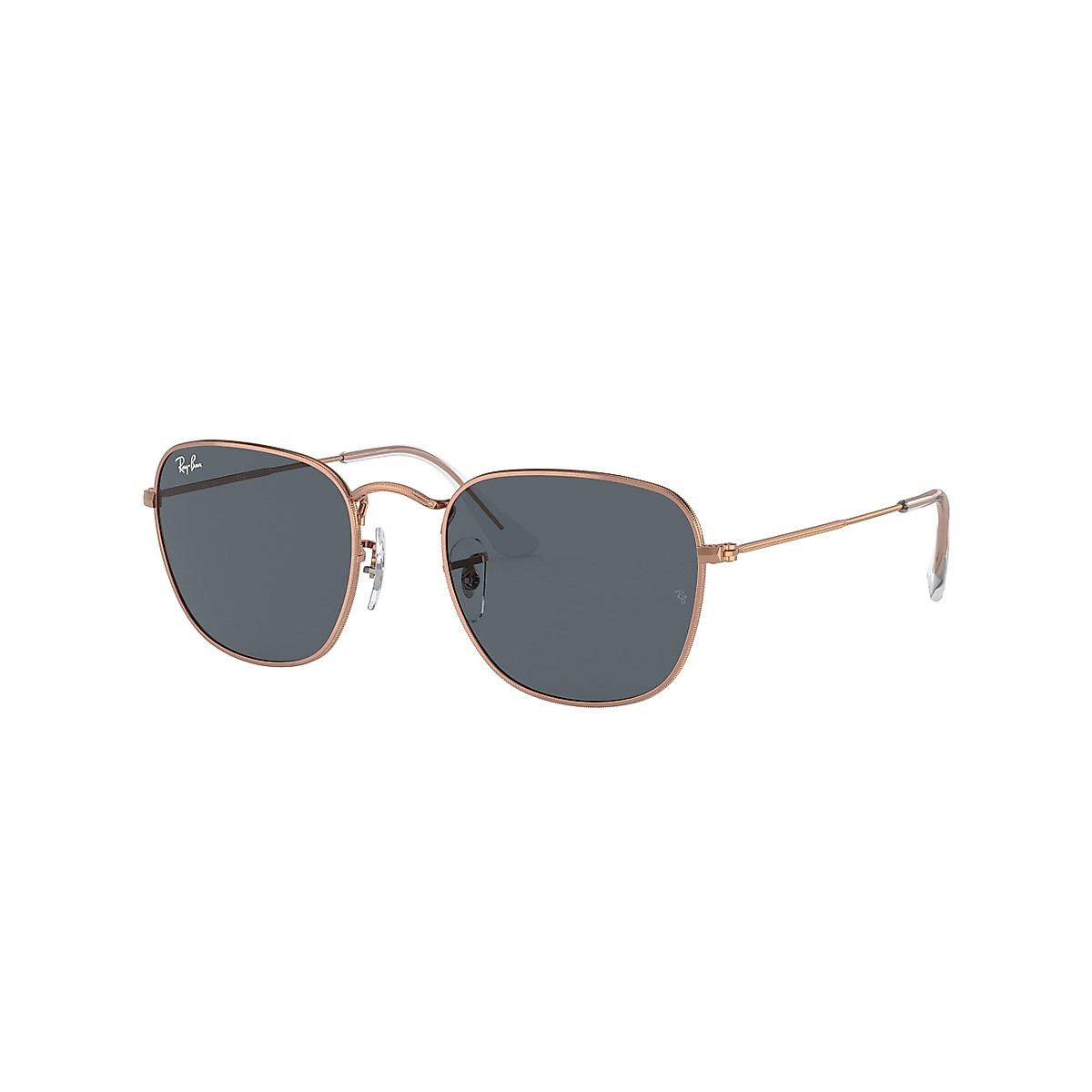 Ray-Ban RB3857 Frank Square Sunglasses, Rose Gold/Blue, 54 mm