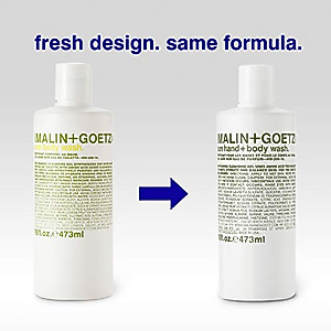Malin + Goetz Rum Hand + Body Wash — cleansing, purifying, hydrating women and men’s , all skin types, dry, sensitive. No stripping or irritation. Cruelty-free and vegan 16 Fl oz