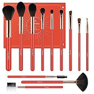 Makeup Brushes Set Professional from an Array of Eyeshadow Foundation Brushes to a Concealer Brush to Eyelash and Blusher Brushes 12 Pcs Make up Brush Kit -the Makeup World is Truly Your Oyster.