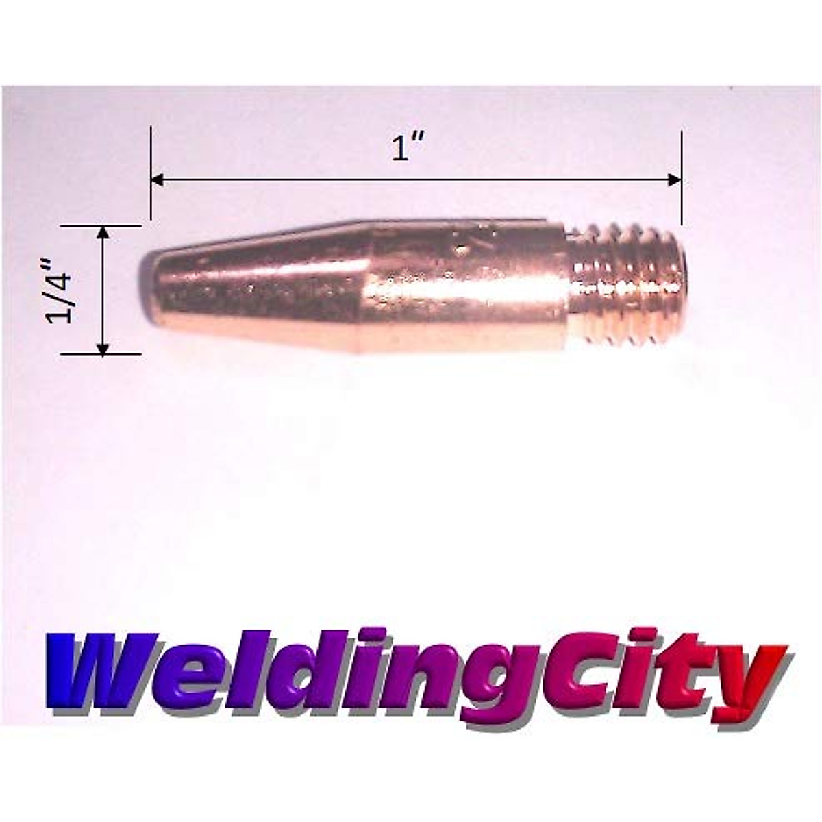 WeldingCity Pack of 10-pcs Tapered Contact Tip 11T-30 (.030") for MIG Welding Gun Lincoln Magnum 100L and Tweco #1/Mini