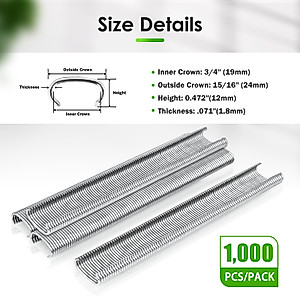 China-top Silver SC7 15 Gauge 3/4'' Crown C Ring Staples C-Rings Hog Rings