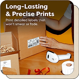 Aegis Adhesives - 2” X 1” Direct Thermal Labels for UPC Barcodes, Address, Perforated & Compatible with Rollo, Zebra, & Other Desktop Label Printers (12 Rolls, 1300/Roll)